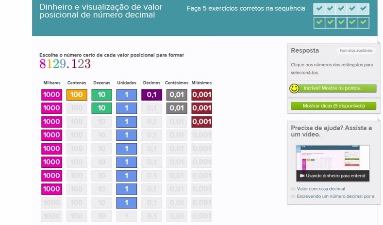 Entendendo o valor das casas decimais - Content - ClassConnect
